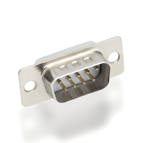 right angle 9 way stacked d-sub connector for siemens profibus