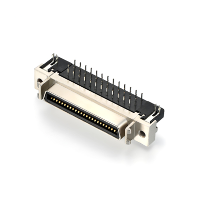 DB 50 pin scsi connector female zinc alloy Right Angle