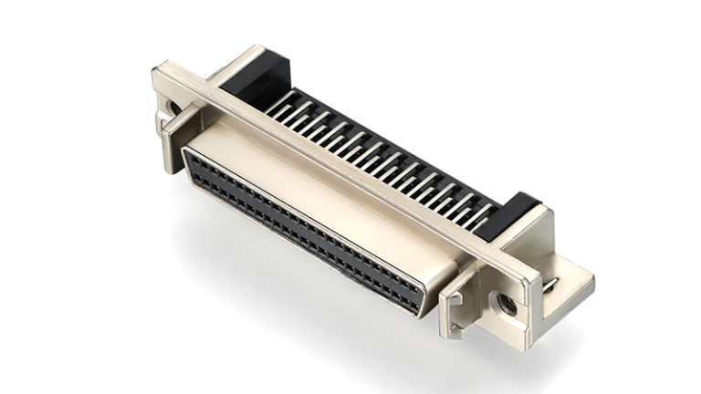 DB 50 pin scsi connector female zinc alloy Right Angle