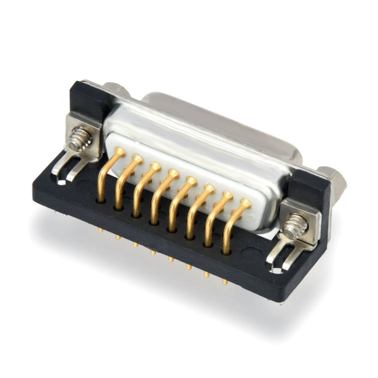 15 pin d sub connector | right angle machined pin 15 pin d sub connector