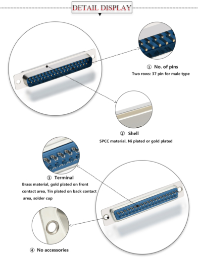 37 way d type connector|blue vga 37 way d type connector