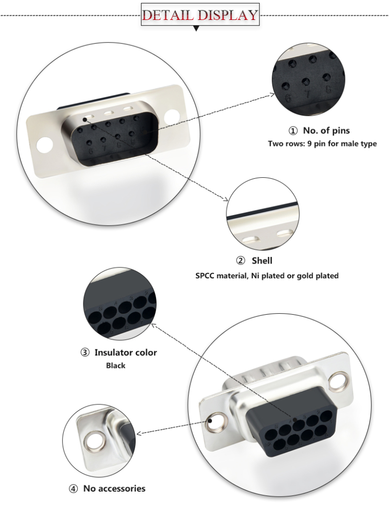 db9 crimp connector|dsub male db9 crimp connector in stock