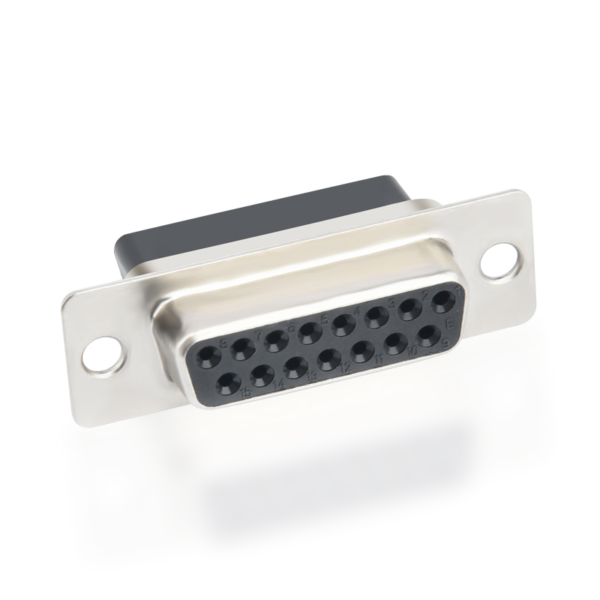 rs232 9pin to VGA 15pin d sub bulkhead connector panel mount