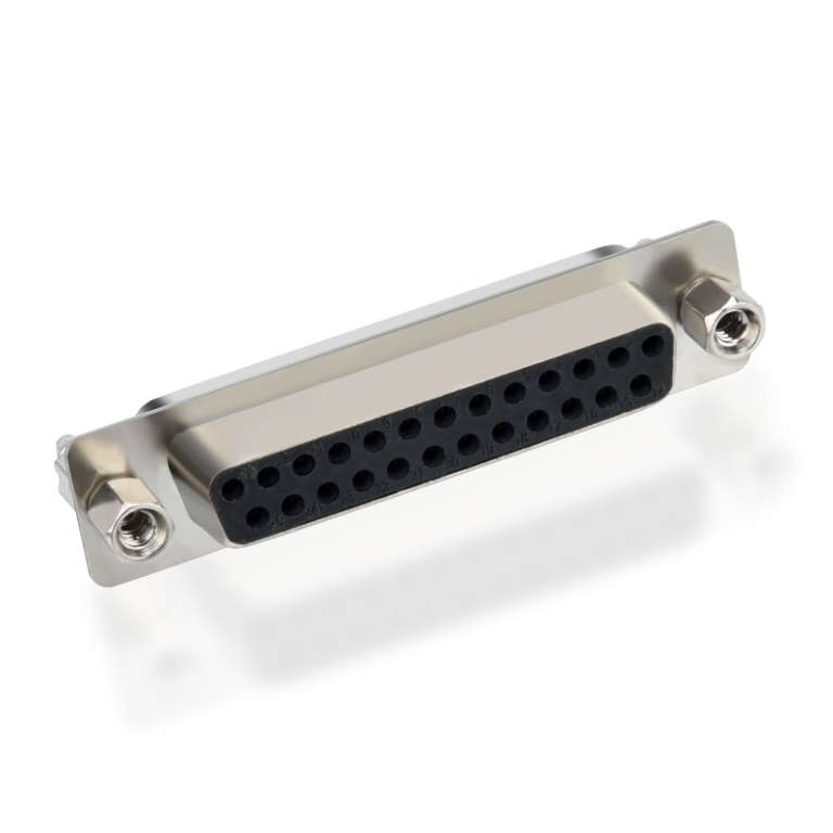 db25 female connector|panel mount db25 female connector manufacturing