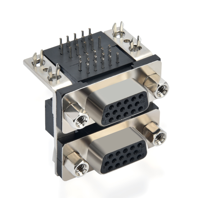 25 pin d sub|Right angle pcb mount female to female 25 pin d sub dual ...