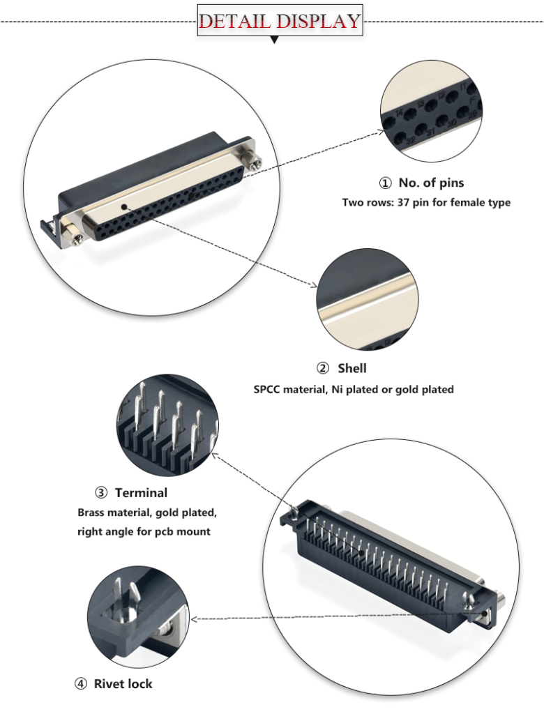 37 pin d sub connector|right angle panel mount 37 pin d sub connector