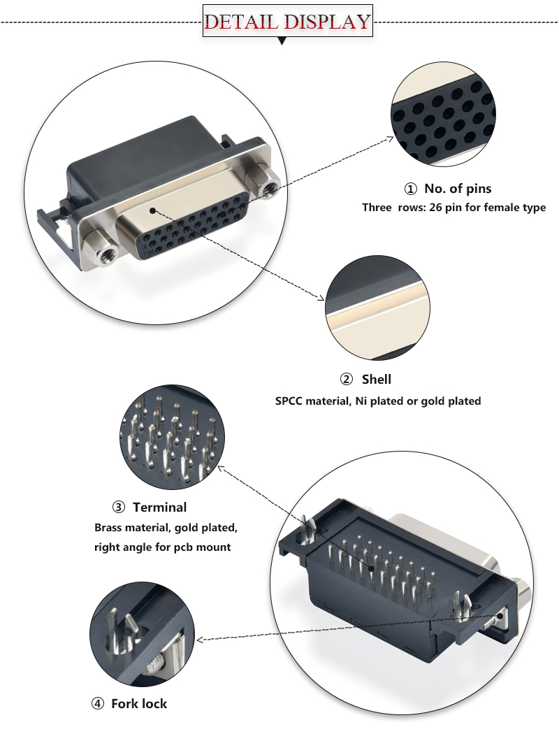 26 pin d sub |high density 90 degree angled female 26 pin d sub