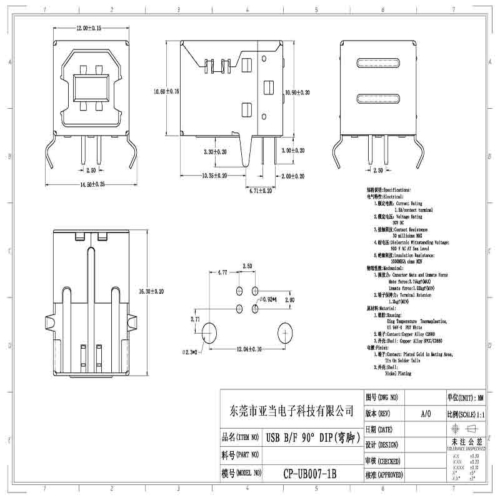 4 pin usb type b female connector |4 pin usb type b female connector ...