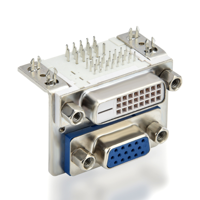 dvi d to vga adapter | right angle panel mount dvi d to vga adapter