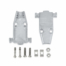 db9 backshell |metal db9 backshell with short screws for cable assembly