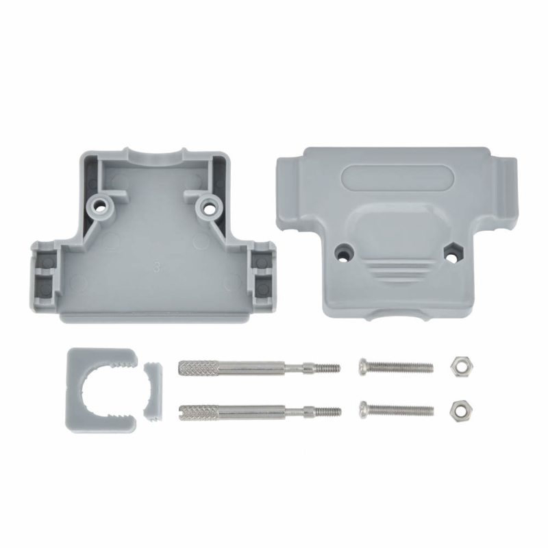 db9 backshell |metal db9 backshell with short screws for cable assembly