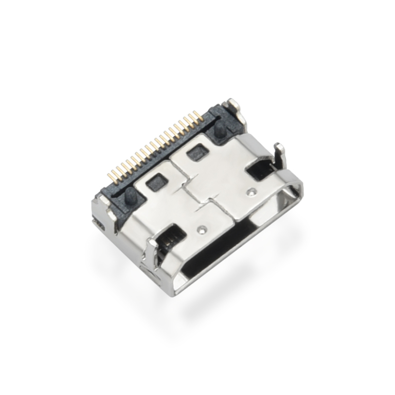 hdmi interface | female right angle pcb mount 19 pin hdmi interface