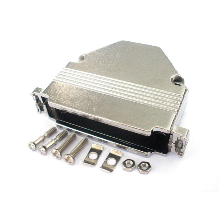 db9 backshell |metal db9 backshell with short screws for cable assembly