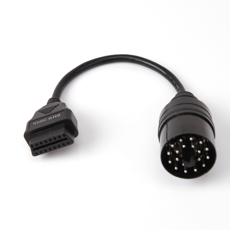 bmw 20 pin to obd2 |obd2 extension cable For bmw 20 pin to obd2 16PIN ...