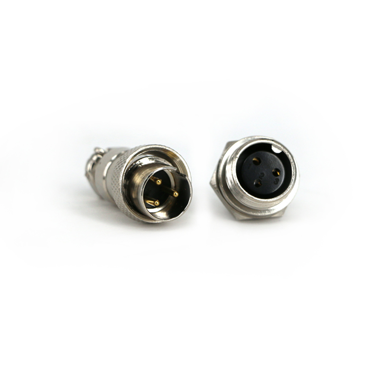 Standard M12 4 pin male connector Aviation plug