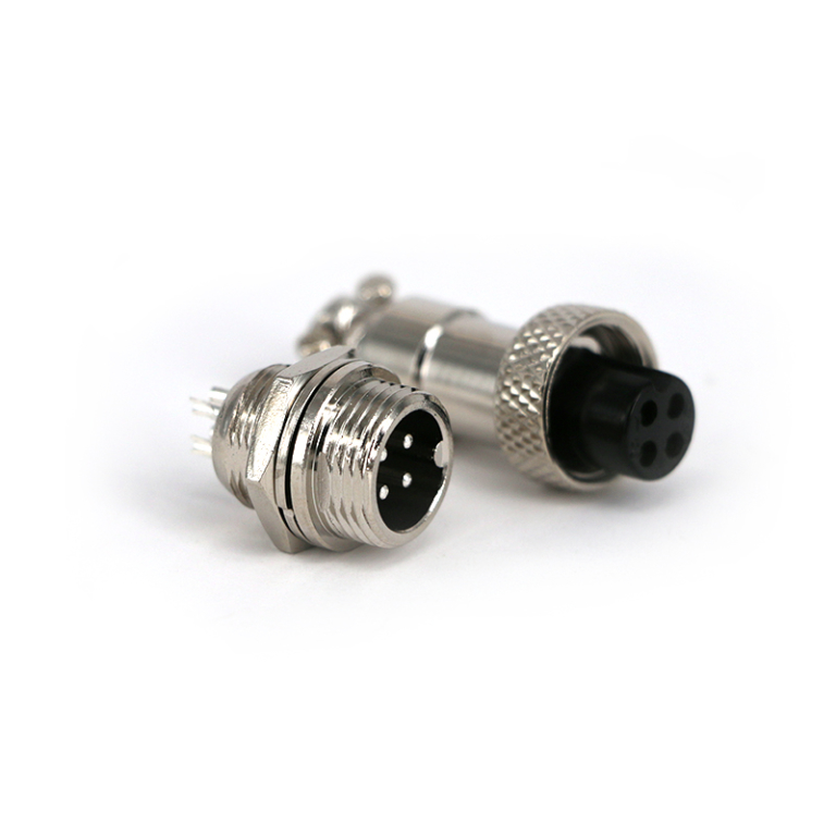 Standard M12 4 pin female connector Aviation plug