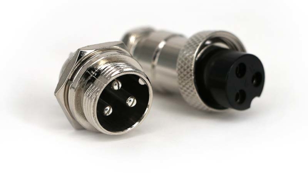 Standard M12 4 pin male connector Aviation plug