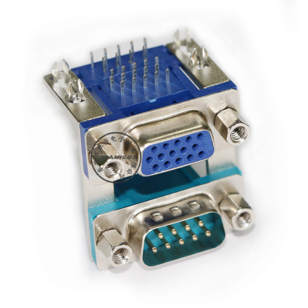 d sub dual port connectors |D-subminiature connectors -ADAMCONN.com