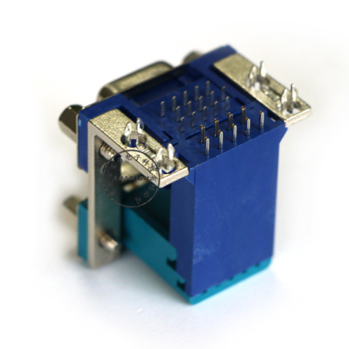 dual port | right angle 15 pin female to 9 pin male dual port connrctor