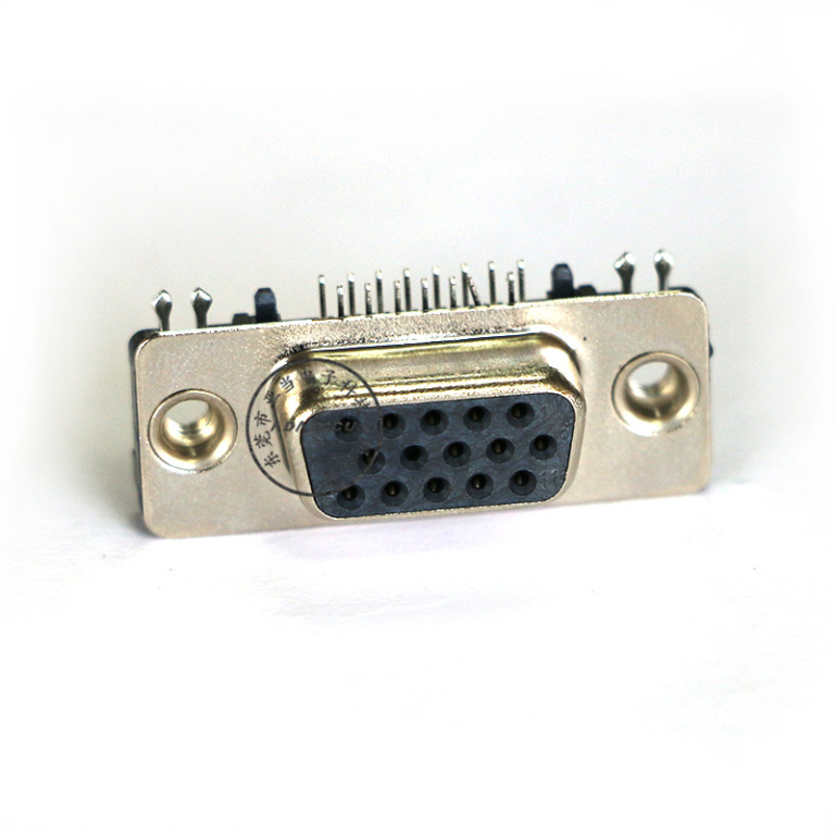 vga 15 pin connector | high quality LCP right angle famale vga 15 pin ...