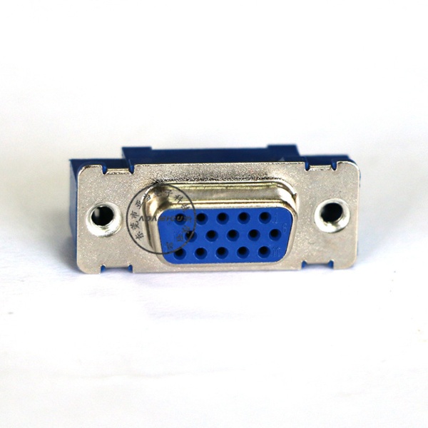 d-sub 15 pin 3 row female straight dip pcb connector adapter db15f