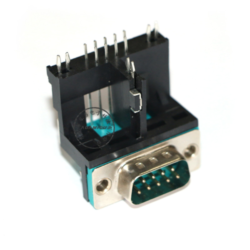 high density right angle rs232 db9 male connector types