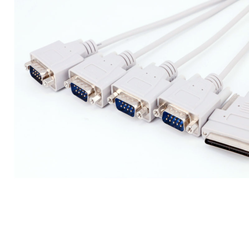 VHDCI Male to 4-Port VGA Splitter Breakout Cable
