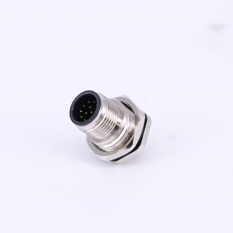 m12 12pin connector waterproof for equipment fixed PCB