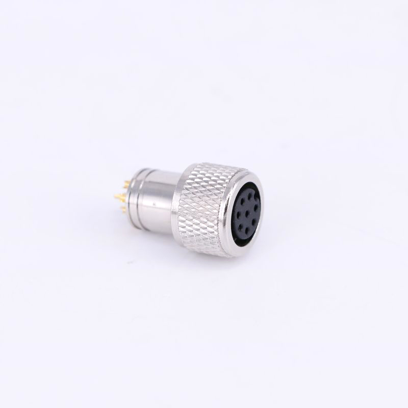 m12 8 pin connector free ordinary rubber-coated Welding type